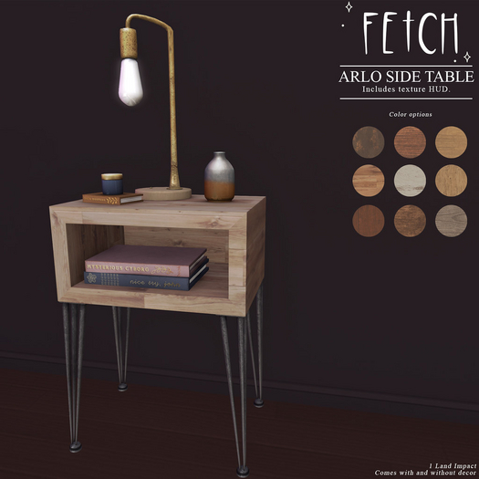 Second Life Marketplace - [Fetch] Arlo Side Table